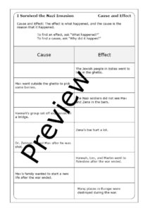 Lauren Tarshis "I Survived the Nazi Invasion, 1944" worksheets | Made ...