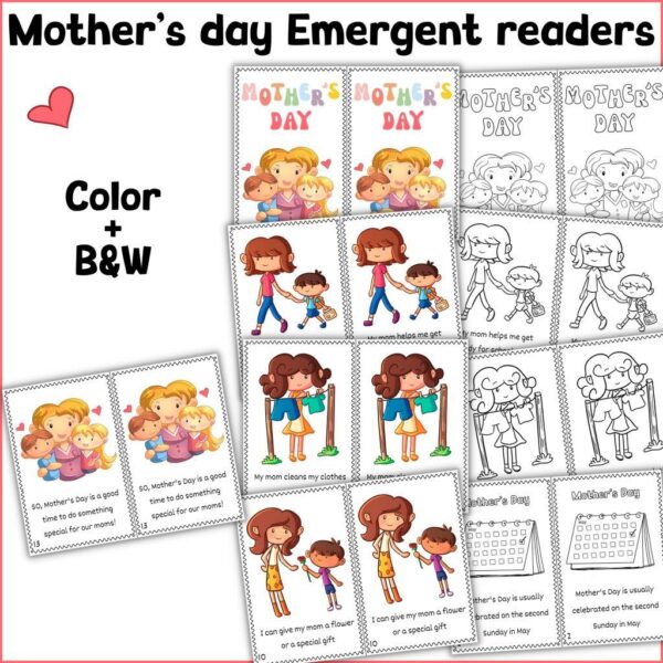 Mother's day Emergent reader - Balanced literacy | Made By Teachers