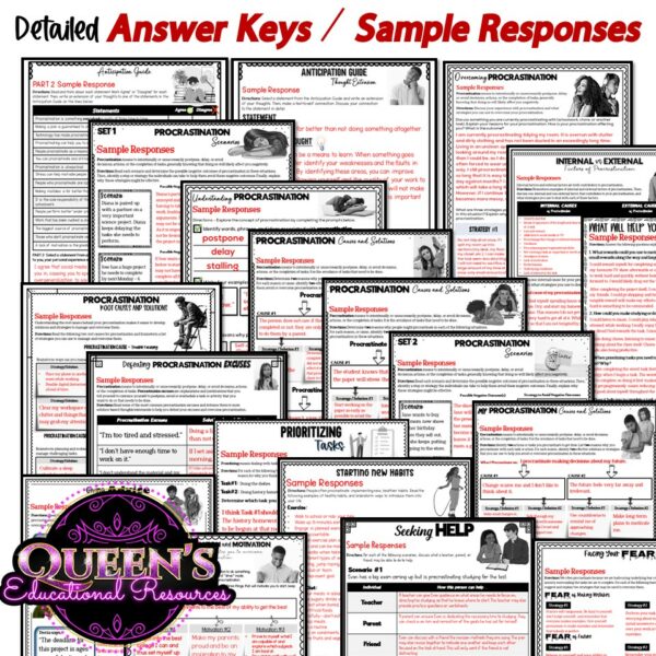 Procrastination Activity Worksheets, Procrastinate, Overcoming ...