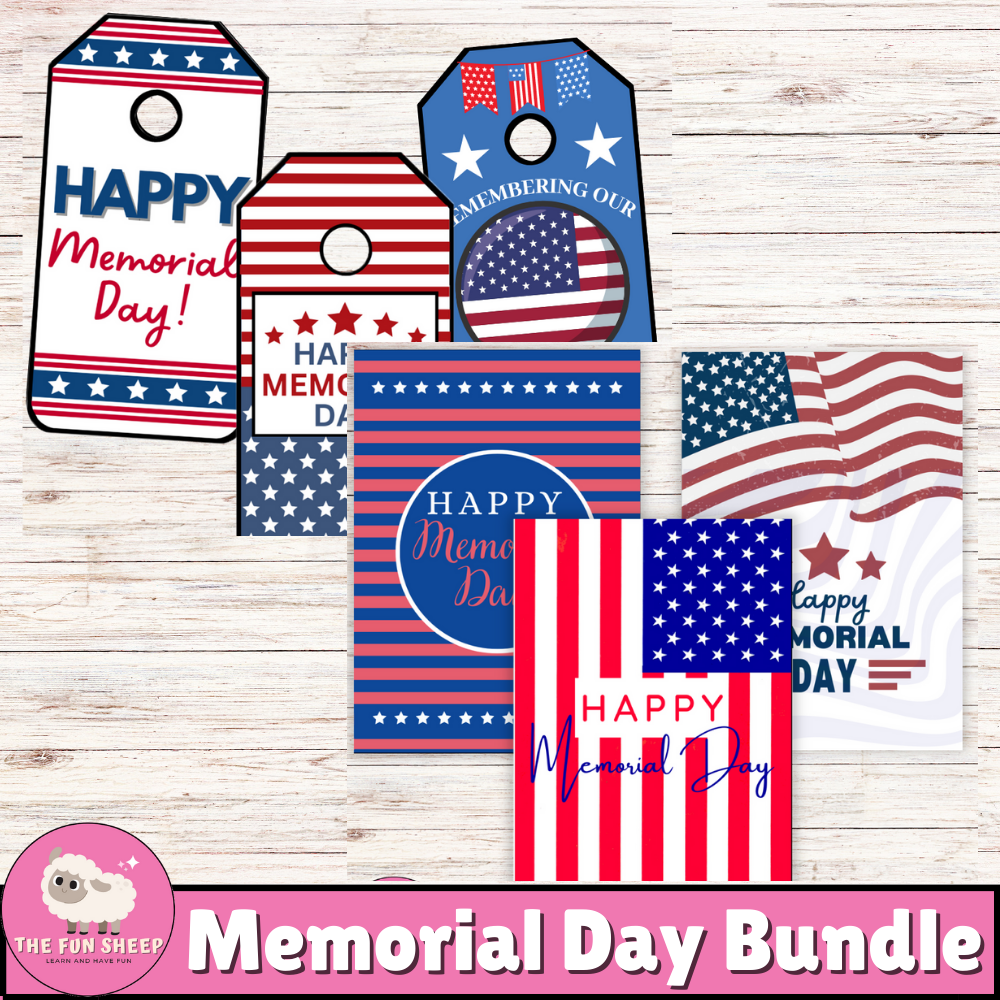 Memorial Day Bundle: Coloring, Decorations, Games |Patriotic Crafts ...