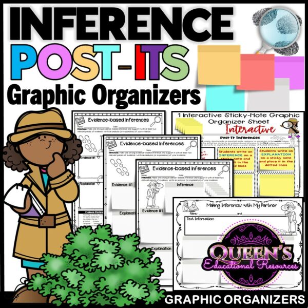 Inference Graphic Organizers, Interactive Graphic Organizer | Made By ...