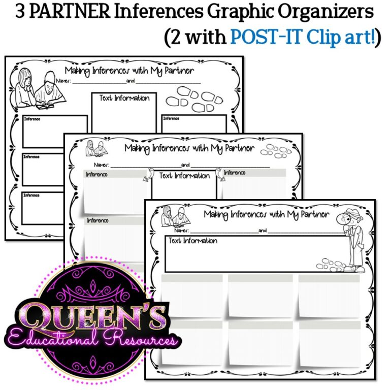 Inference Graphic Organizers, Interactive Graphic Organizer | Made By ...