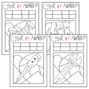 Labor Day Editable Color By Code Worksheets Activity, Labor Color By ...