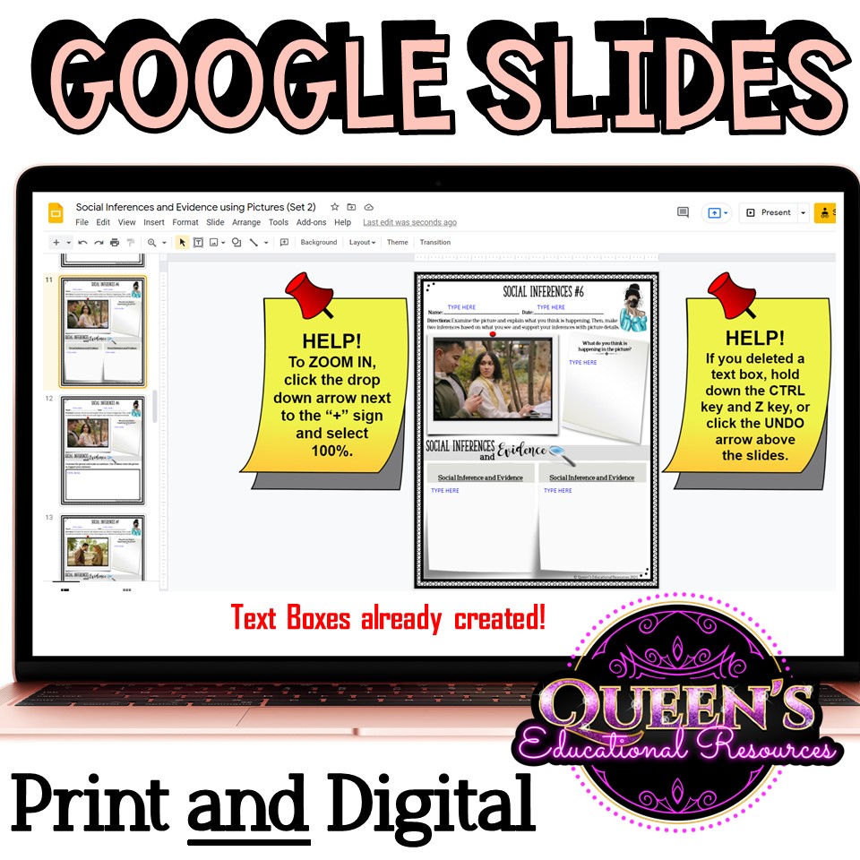 Social Inferences using Pictures Activity Worksheets | Made By Teachers