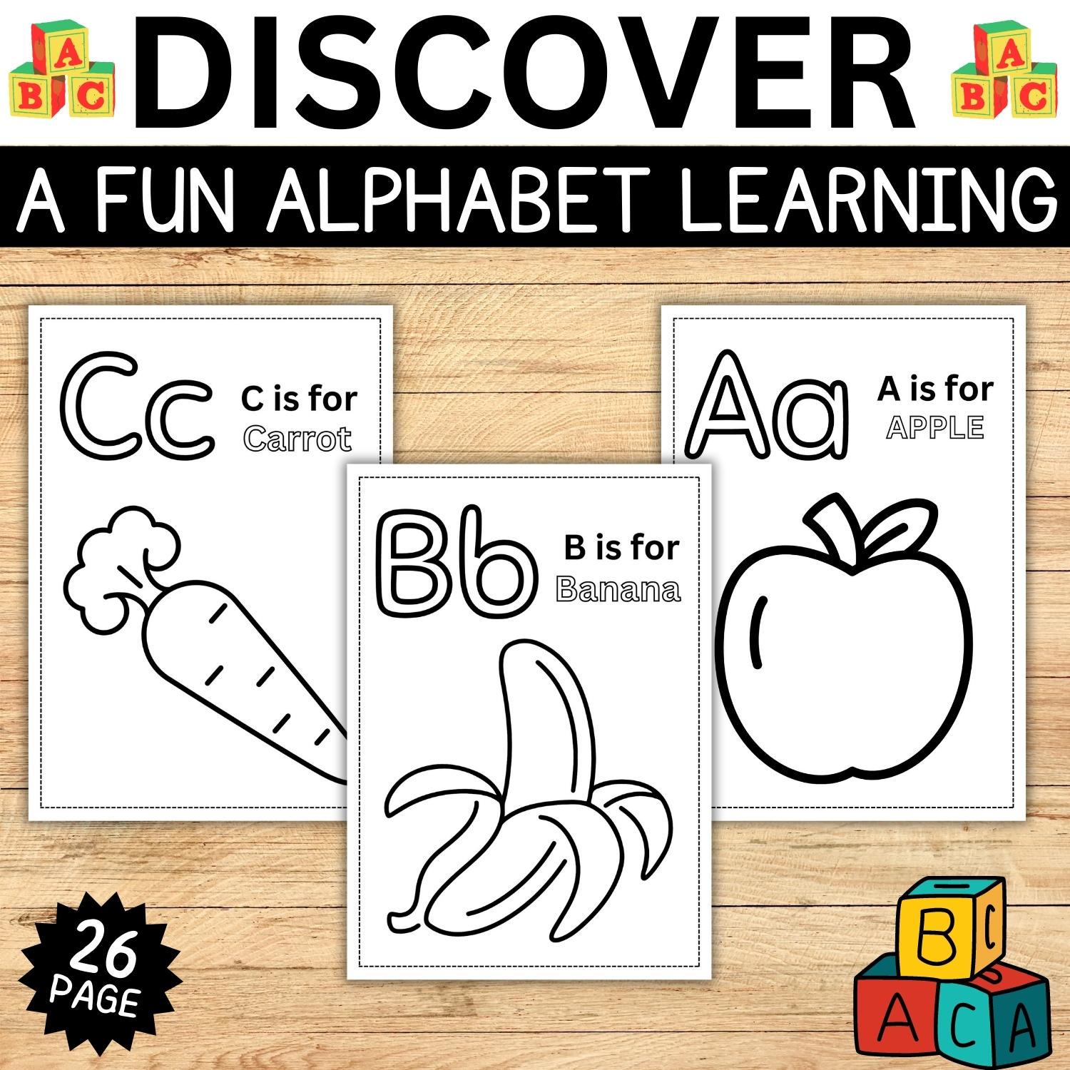 Boost Your Child's Literacy Skills with Engaging Alphabet Coloring ...