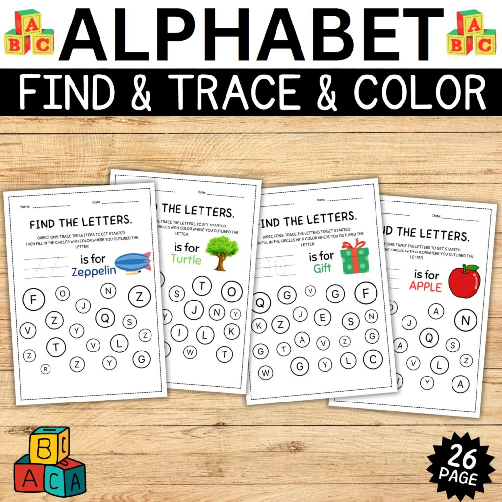 ABC Adventures: A Fun Way to Discover, Trace & Color the Alphabet ...
