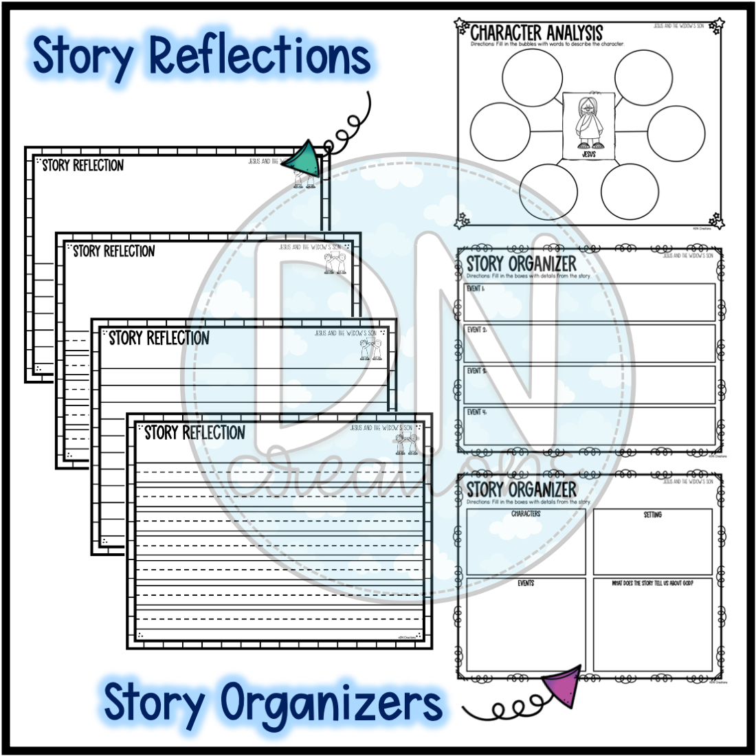 Jesus and the Widow's Son Bible Activities l Miracles of Jesus Bible ...