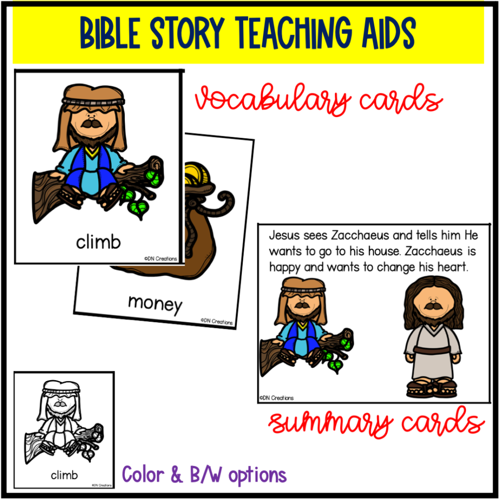 Zacchaeus Bible Activities | Stories of Jesus Bible Lessons | Zacchaeus ...