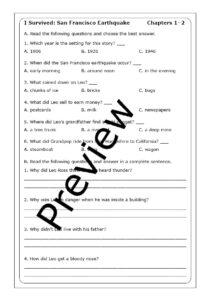 Lauren Tarshis "I Survived the San Francisco Earthquake, 1906 ...