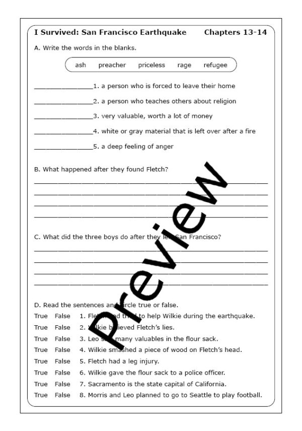 Lauren Tarshis "I Survived the San Francisco Earthquake, 1906 ...