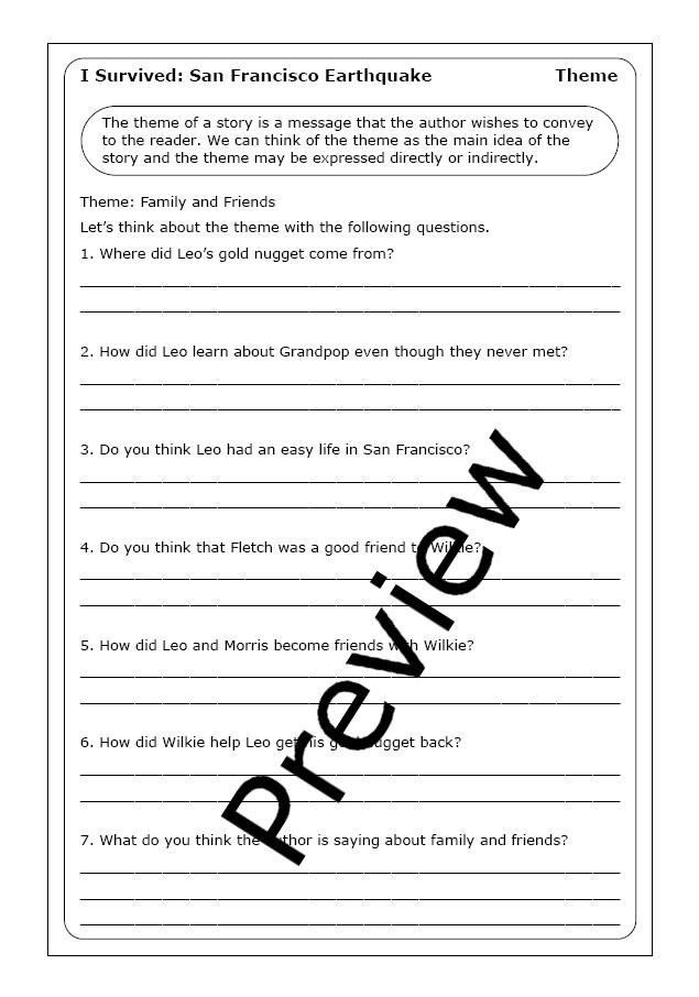 Lauren Tarshis "I Survived the San Francisco Earthquake, 1906 ...