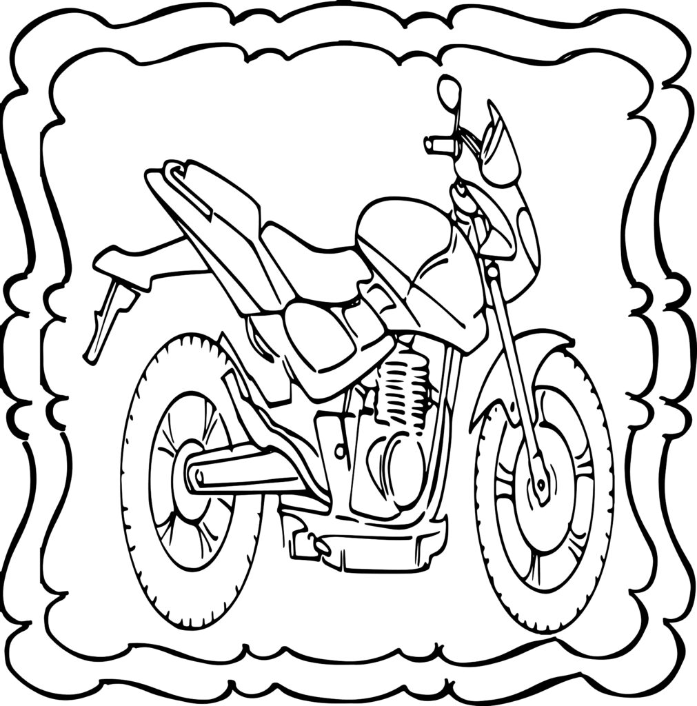 Motorcycle Coloring Book : Easy and Fun Motorcycles Coloring Book for ...