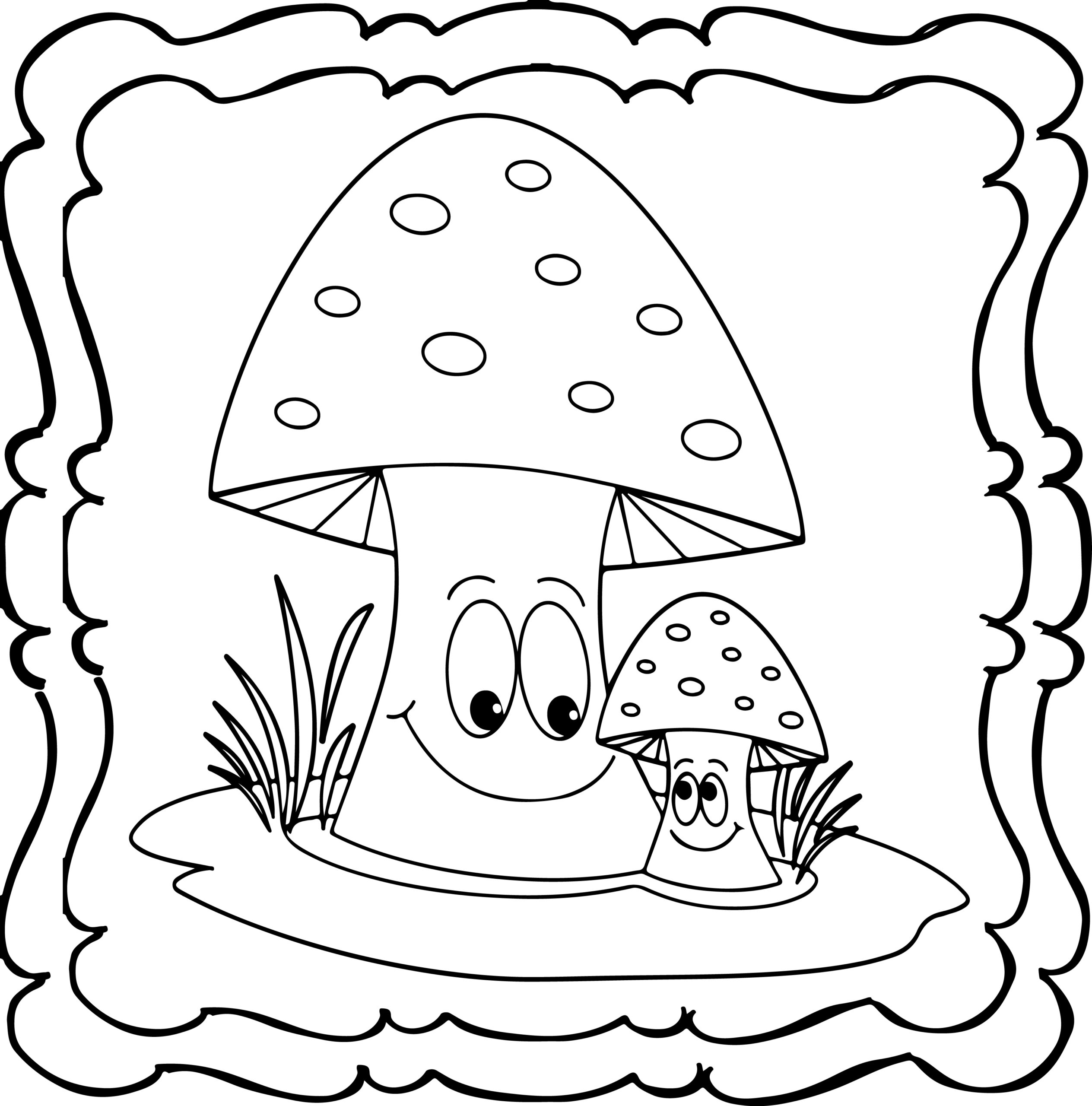 Mushroom Coloring Book : Easy and Fun Mushrooms Coloring Book for Kids ...