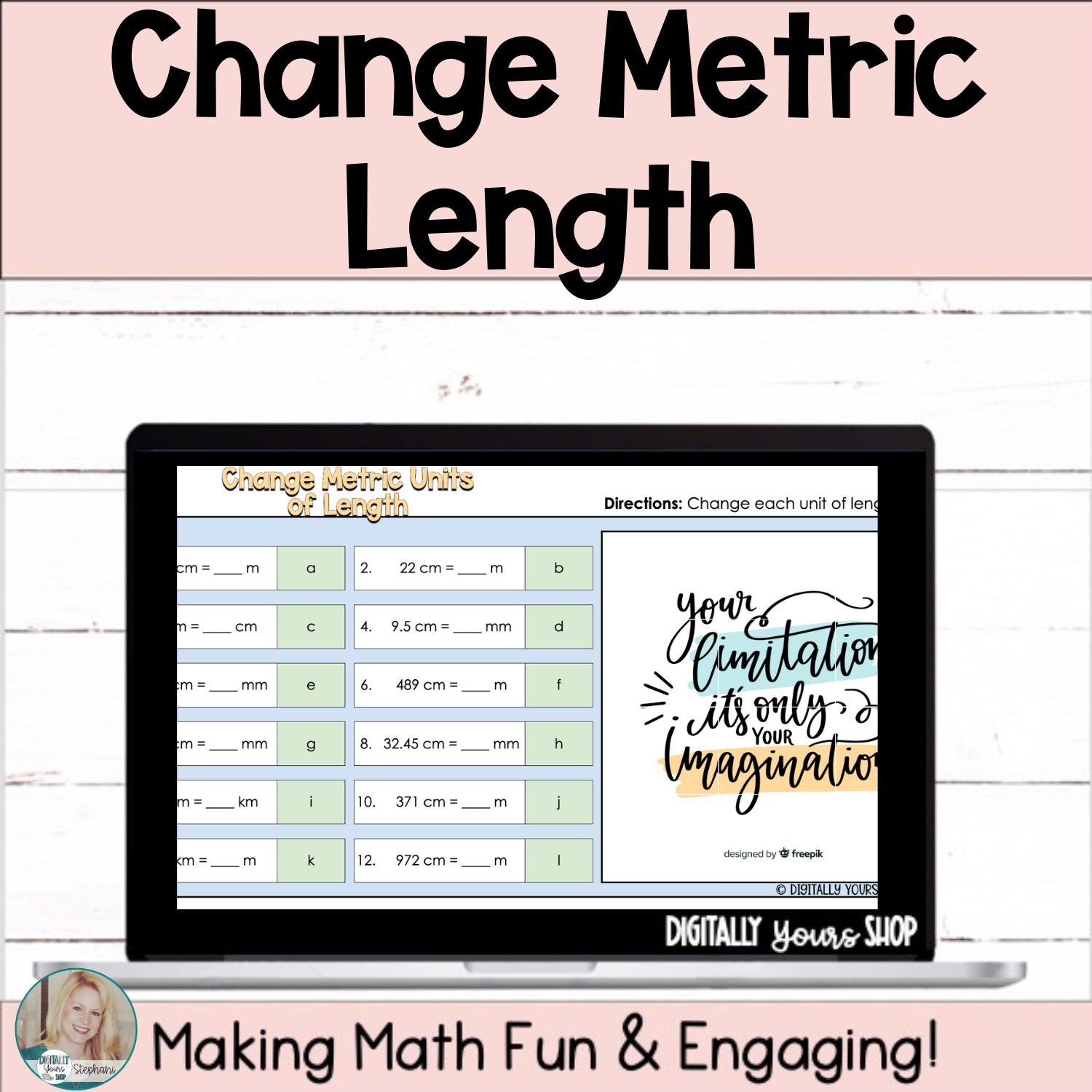 Change Convert Metric Units Of Length Digital Self Checking Math Change Convert Metric Units Of Length Digital Self Checking Math