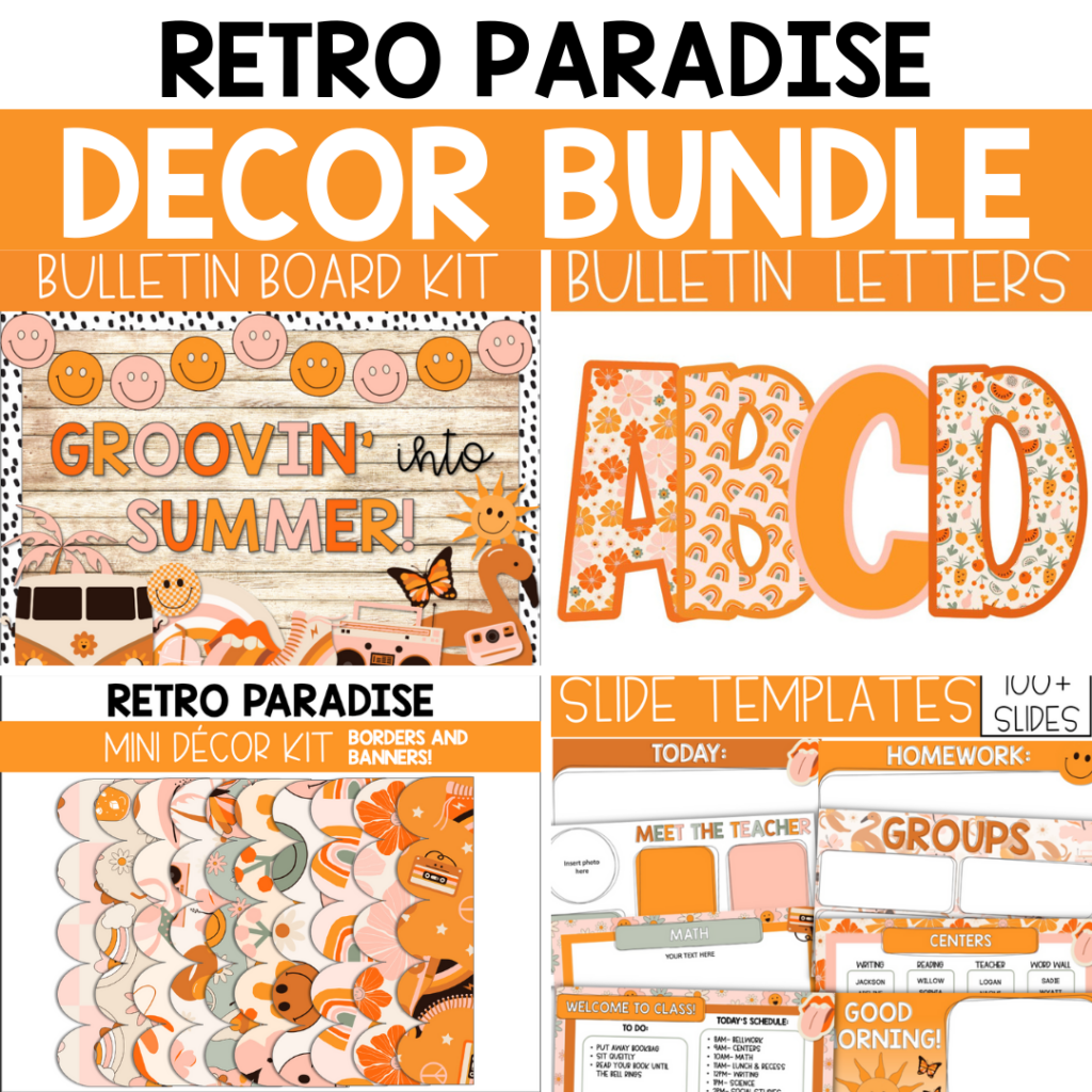 Retro Paradise Summer Slides Templates / Groovy Retro Slides Templates ...
