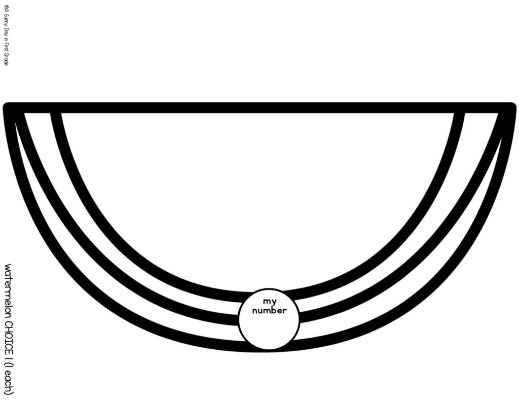 Summer Watermelon 1 More, 1 Less, 10 More, 10 Less Math Craft | Made By ...