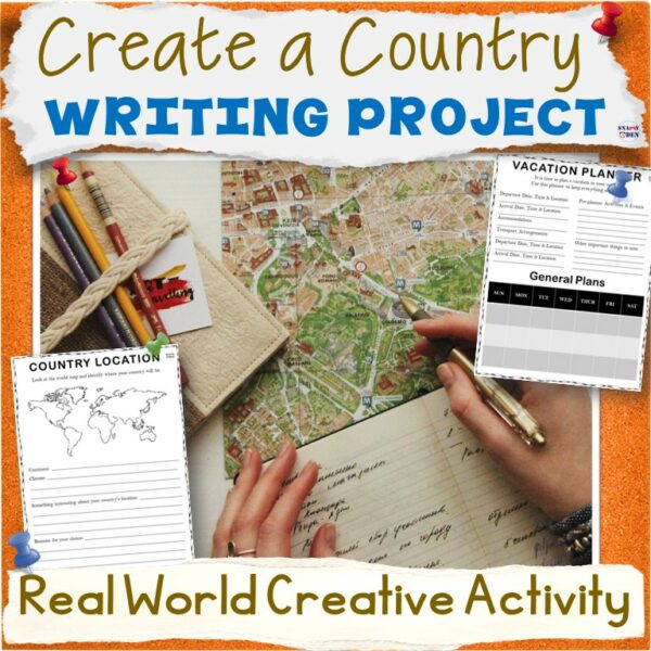 Create A Country Project - Real Life Creative Writing - Print and ...