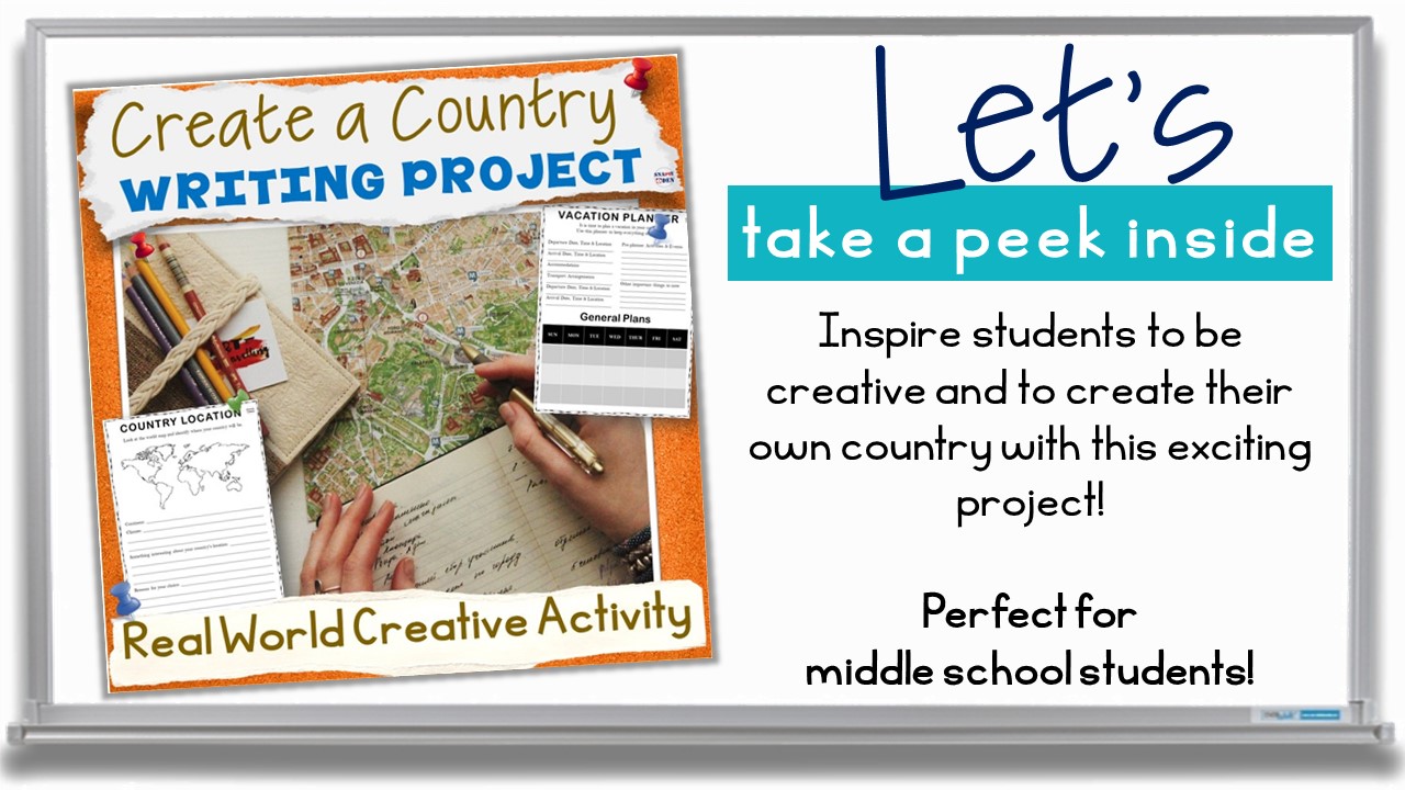 Create A Country Project - Real Life Creative Writing - Print and ...