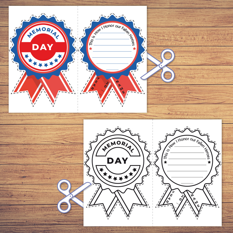 Memorial Day Badge Craft | Made By Teachers