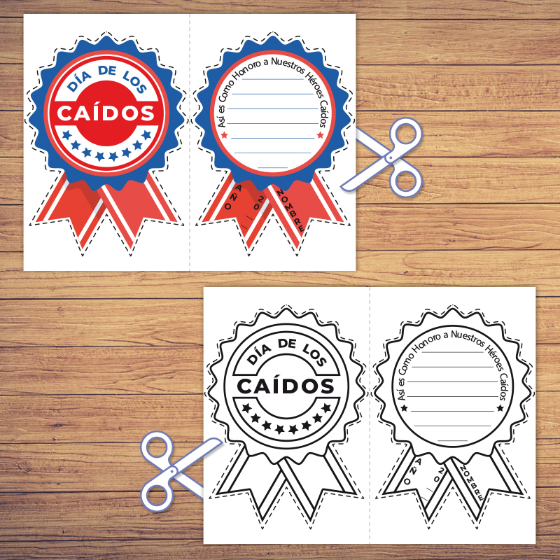 Día de los Caídos Manualidad Insignia | Made By Teachers