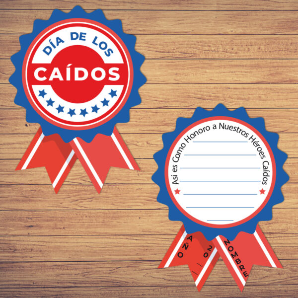 Día de los Caídos Manualidad Insignia | Made By Teachers