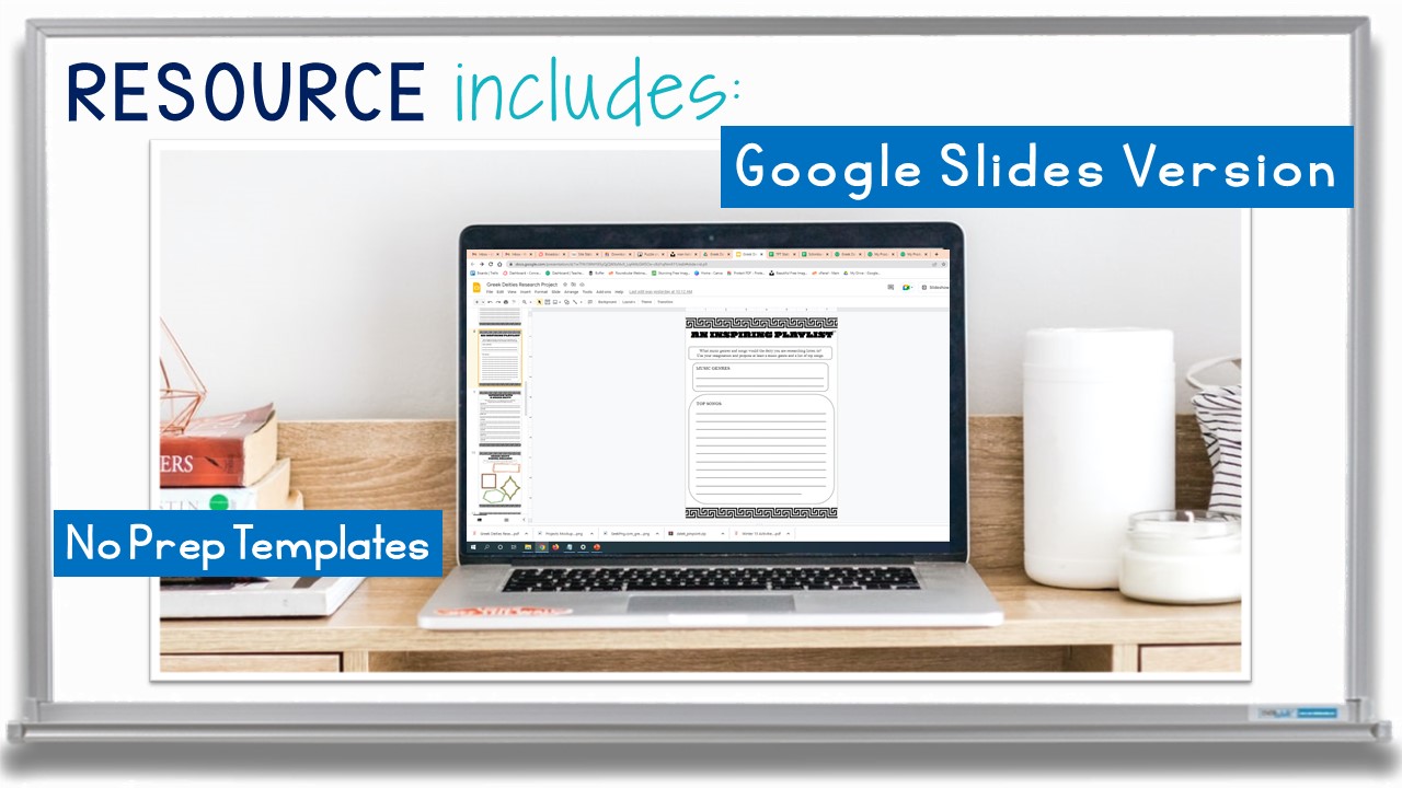 Greek Mythology Research Project - Gods and Goddesses - Print and ...