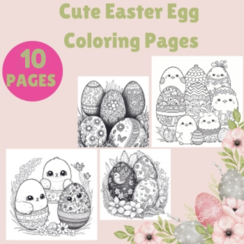 Cute Easter Egg Coloring Pages | Made By Teachers