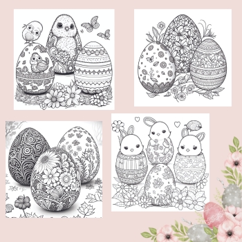Cute Easter Egg Coloring Pages | Made By Teachers
