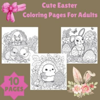 Cute Easter Coloring Pages for Adults | Made By Teachers