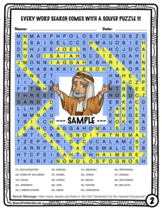 Books of the Old Testament Bible Word Search Puzzle Activity Worksheet ...
