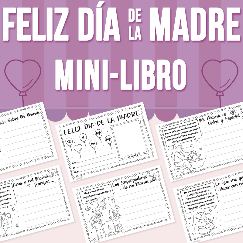 Feliz Día de la Madre Mini Libro | Made By Teachers
