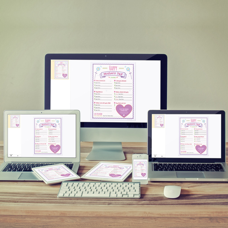 Mother’s Day Checklist Card Google Slides | Made By Teachers