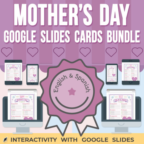 Mother’s Day Checklist Cards | Google Slides BUNDLE | Made By Teachers