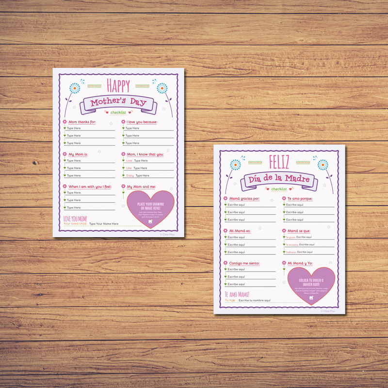 Mother’s Day Checklist Cards | Google Slides BUNDLE | Made By Teachers