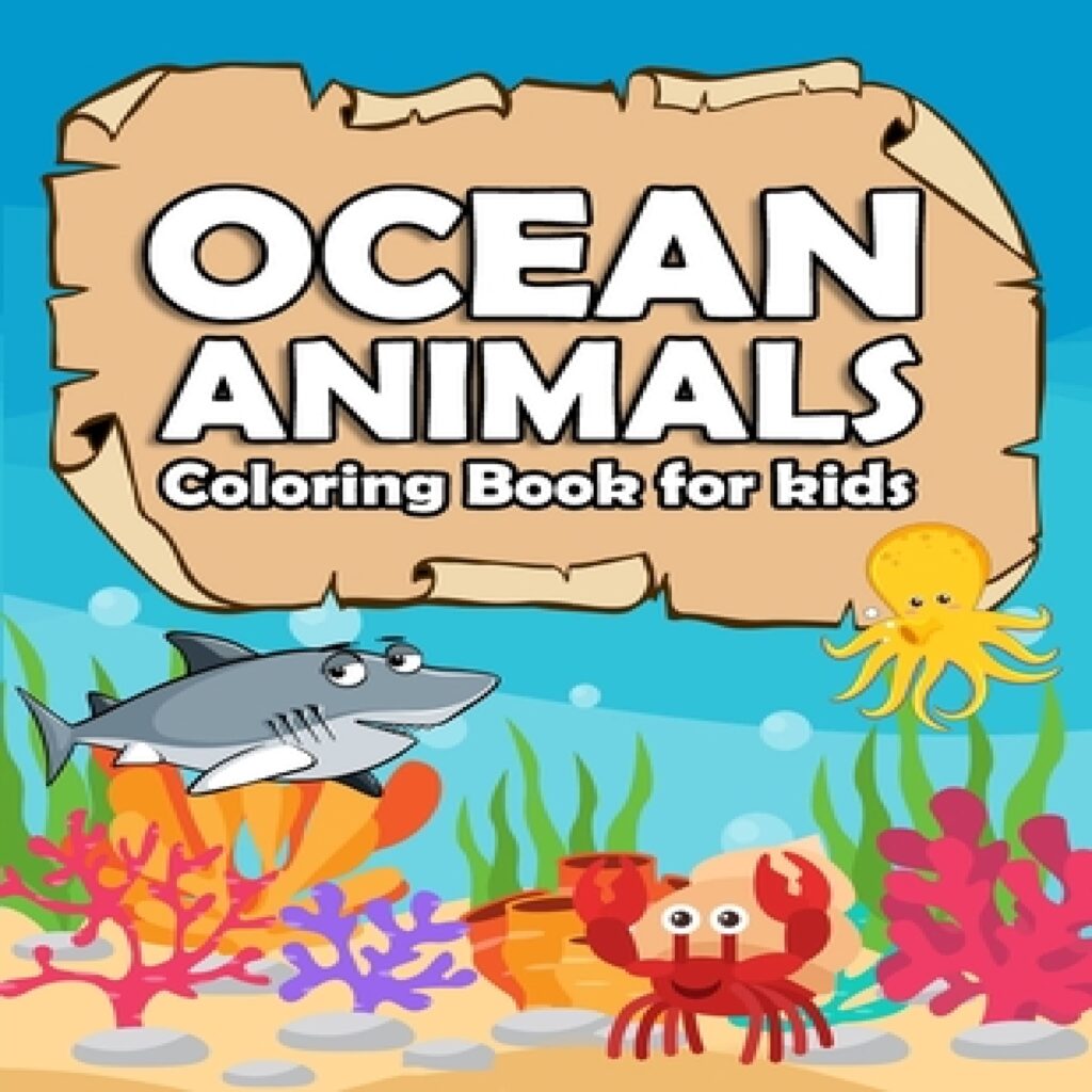 Ocean Animals Coloring Book : Easy and Fun Ocean Animals Coloring Book ...