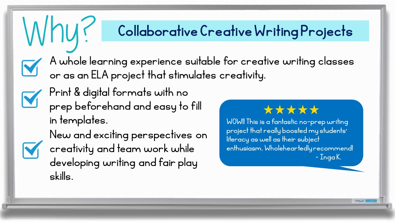 Collaborative Creative Writing Projects Pack, Print and Digital Group ...