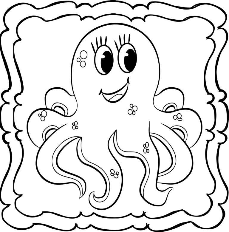 Octopus Coloring Book : Easy and Fun Octopuses Coloring Book for Kids ...