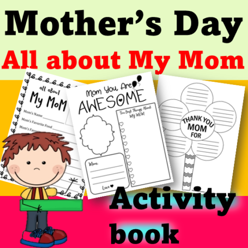 Celebrate Mother's Day with our All About My Mom Activity Book - Order ...