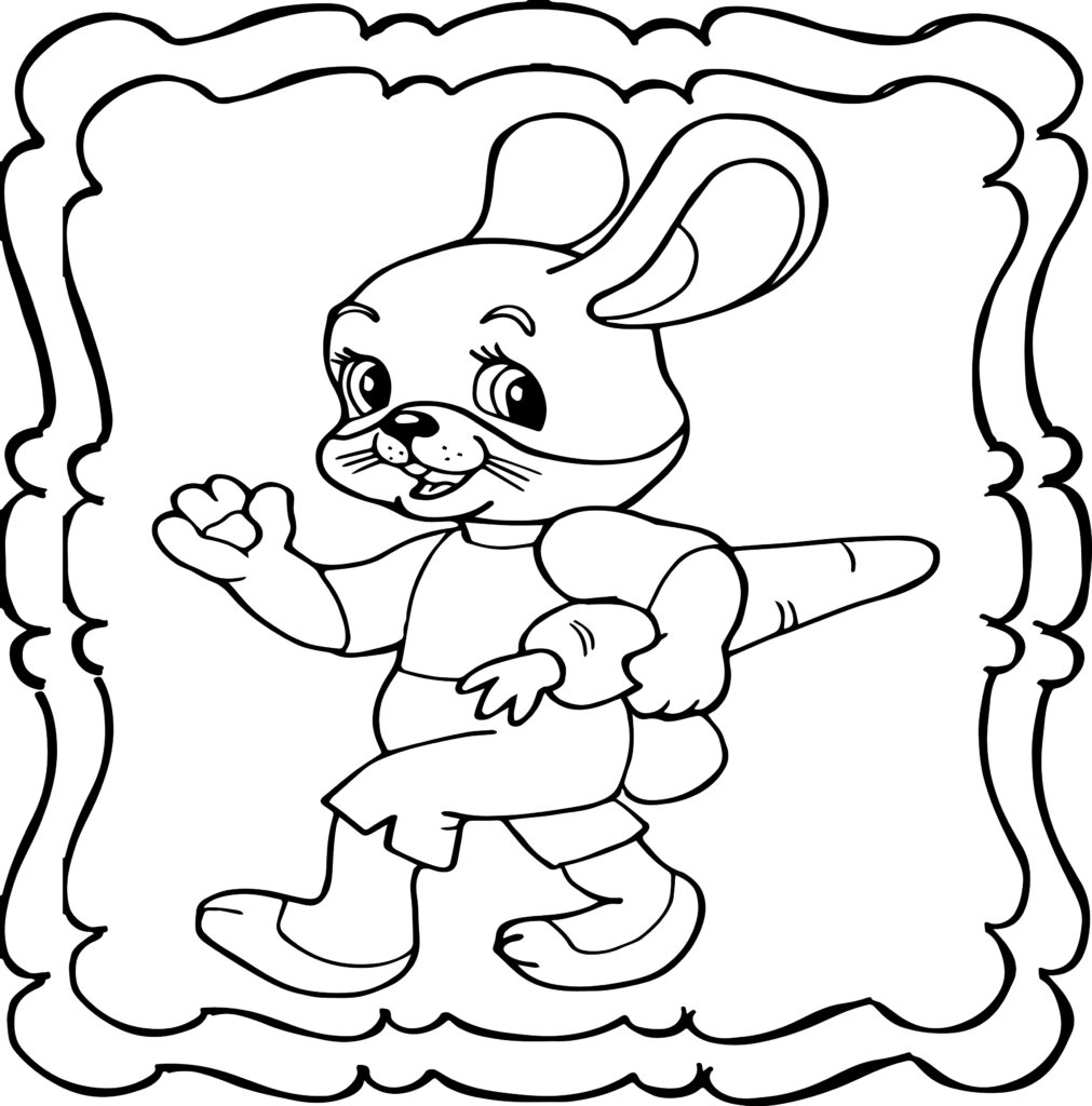 Rabbit Coloring Book : Easy and Fun Rabbits Coloring Book for Kids ...