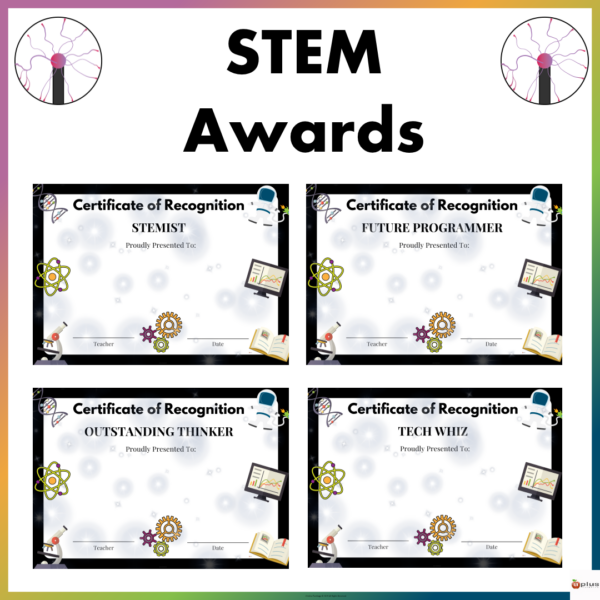 Editable End of Year STEM Awards Certificates | Made By Teachers