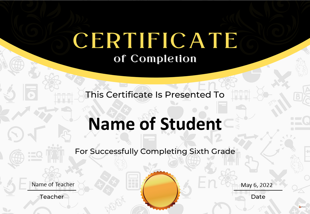 End of Year Certificate of Completion | Made By Teachers