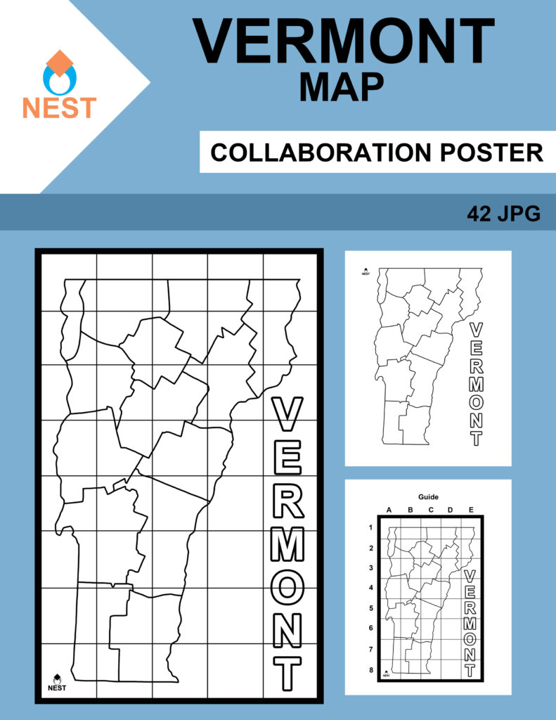 Vermont Map Collaboration Poster | Made By Teachers