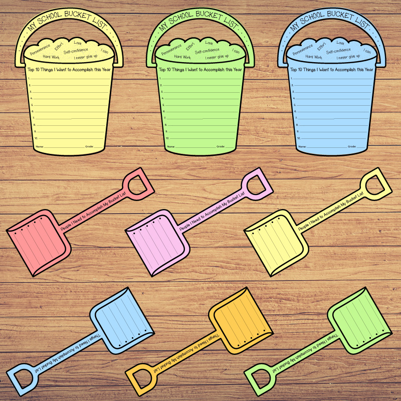My School | Bucket and Spade List Craft | Made By Teachers