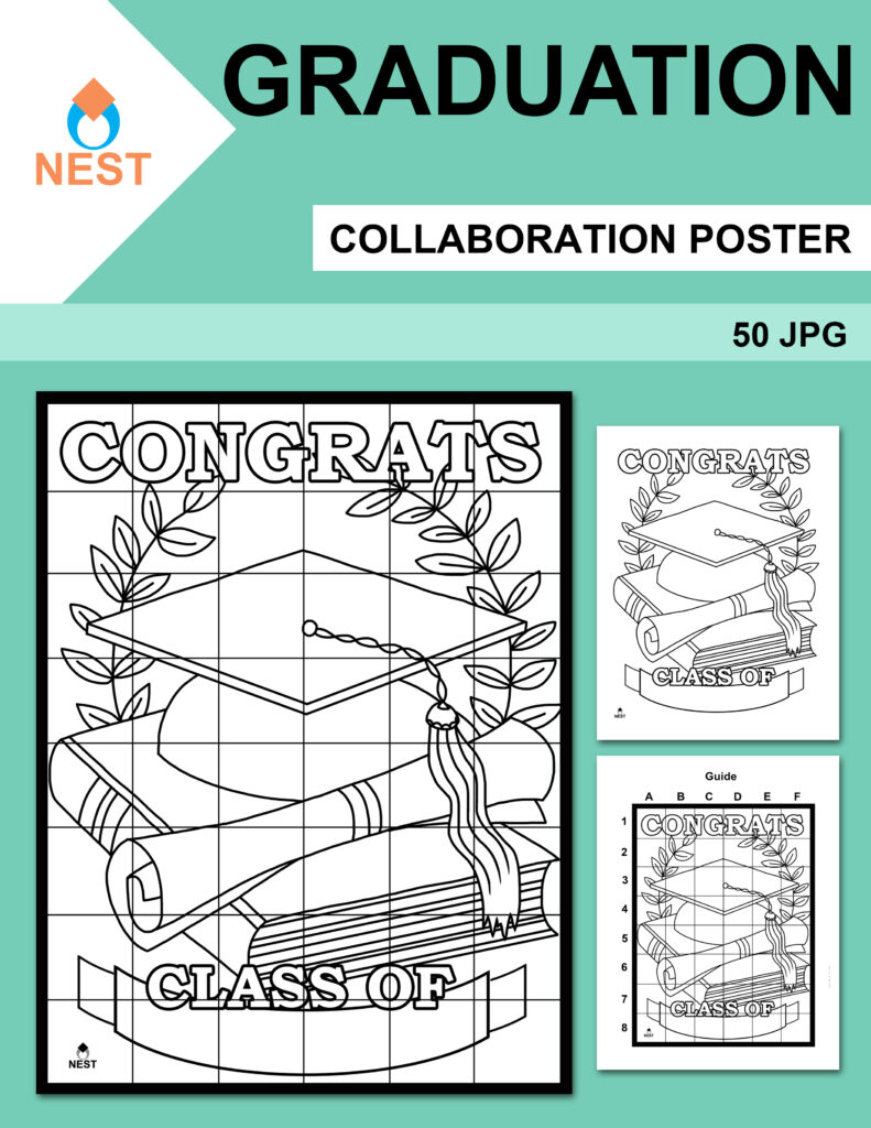 Graduation Collaboration Poster | End of the Year Activity | Made By ...