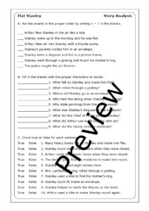 Jeff Brown "Flat Stanley" worksheets | Made By Teachers