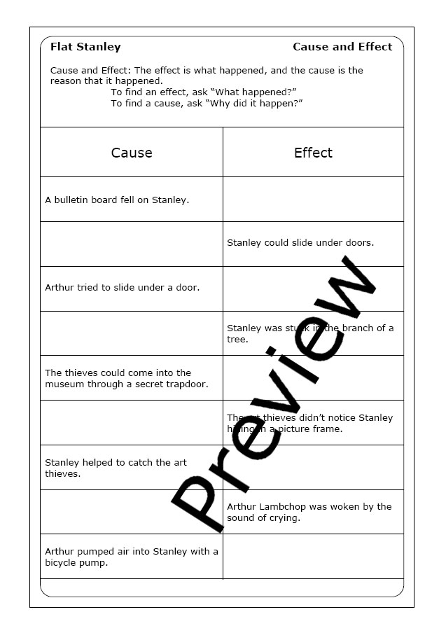 Jeff Brown "Flat Stanley" worksheets | Made By Teachers