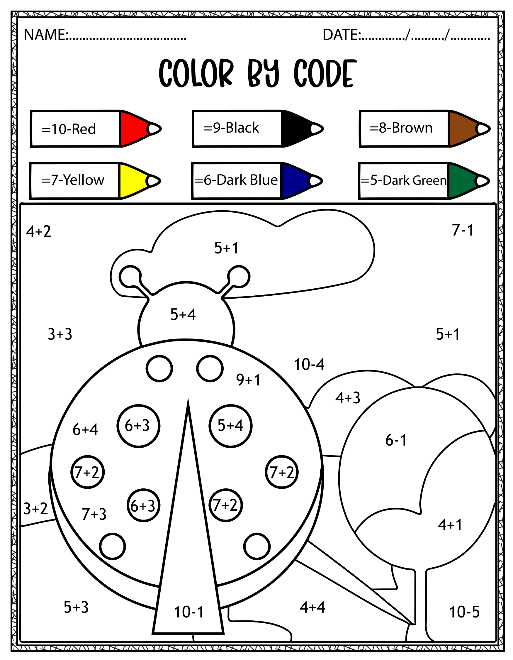 Spring into Fun with Our Color-by-Code Activity - Perfect for Kids and ...