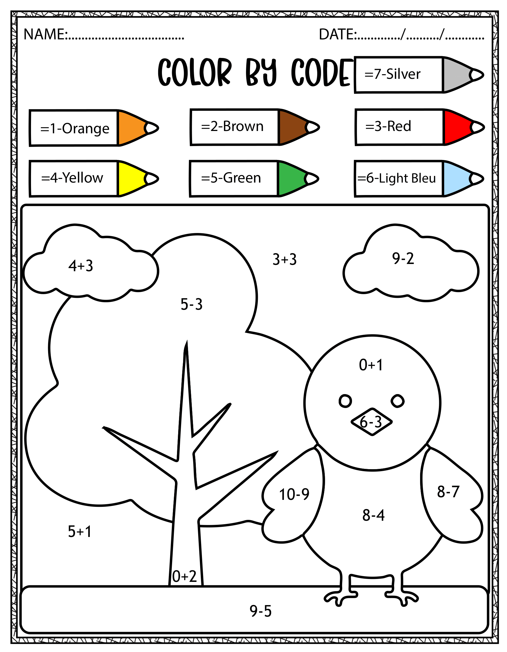 Spring into Fun with Our Color-by-Code Activity - Perfect for Kids and ...