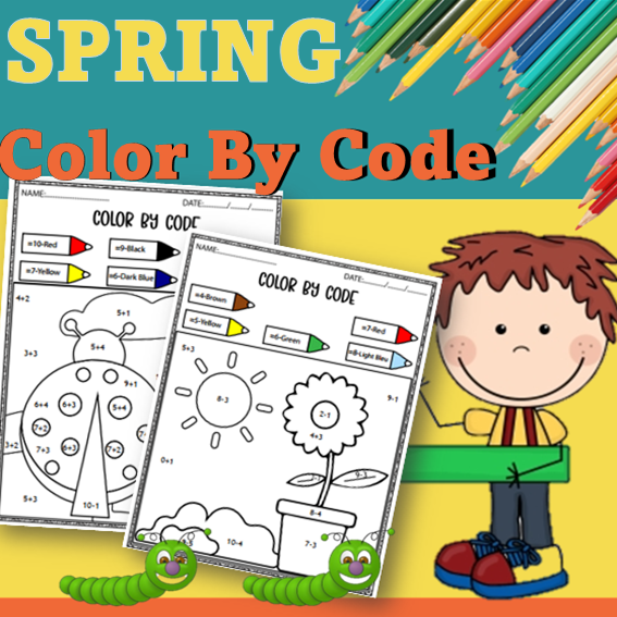 Spring into Fun with Our Color-by-Code Activity - Perfect for Kids and ...