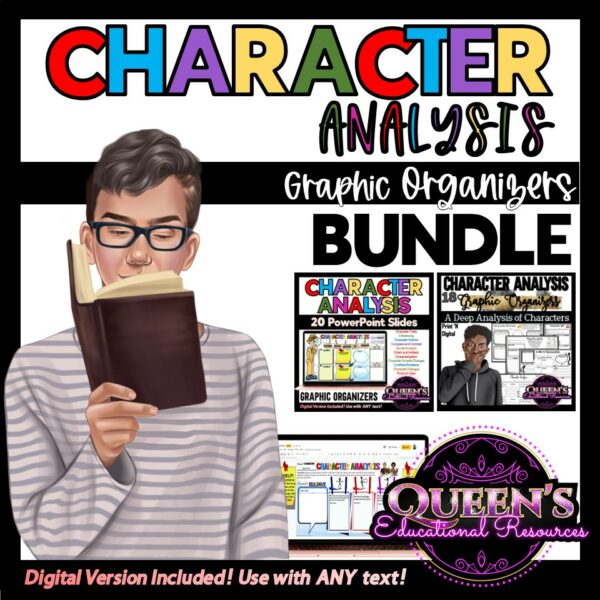 Character Analysis Graphic Organizers, Worksheets, and PowerPoint ...